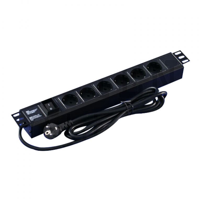 Toten PD.0804.9000 PDU / 6-Outlet German-type with main switch, 3.0m ...