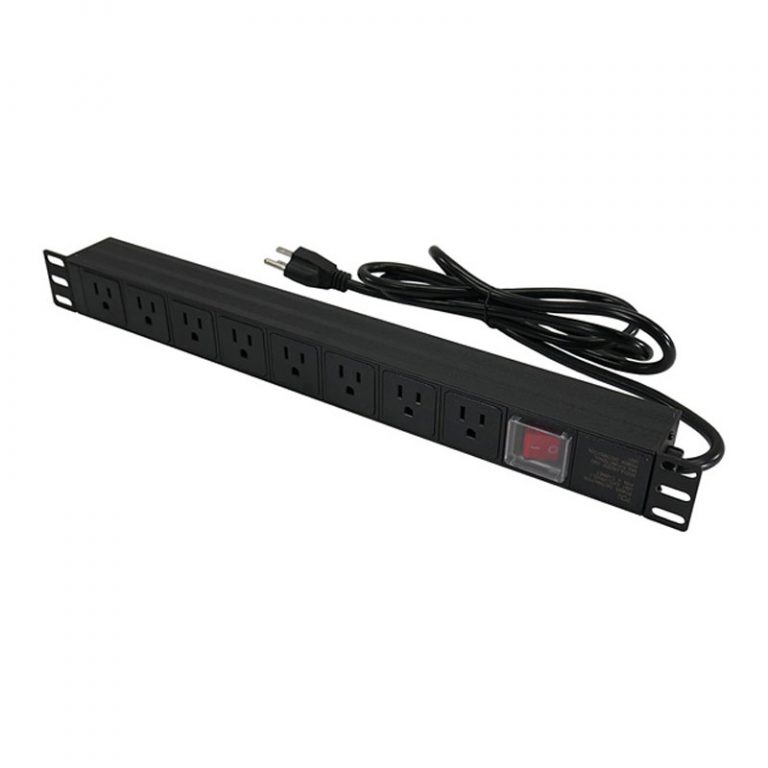 Toten PD.0803.9000 PDU / 8-Outlet UL-type with main switch, 3.0m-length ...